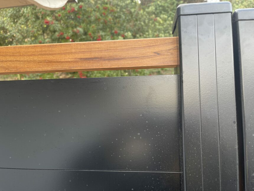 Aluminum gate and side panels in Los Angeles, CA - Alumission