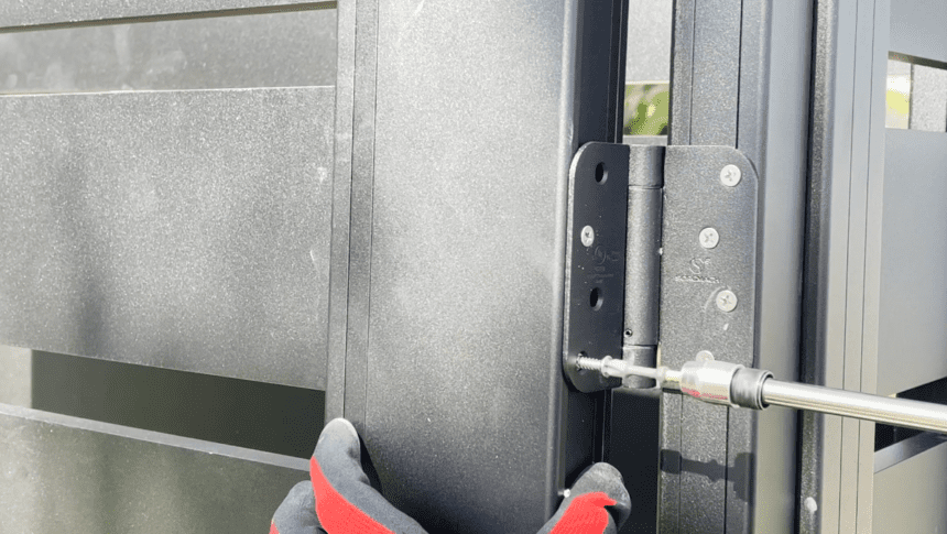 How to install: Pedestrian Gate Assembling (up to 5′) - Alumission