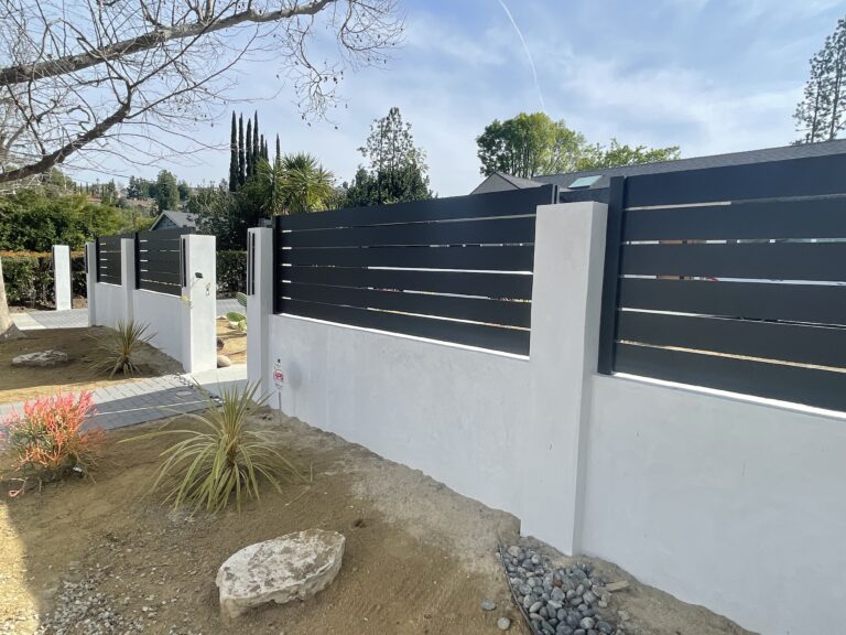 Black Aluminum Gate in Los Angeles County - Downey, CA